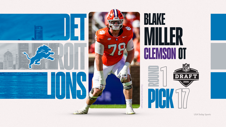 Clemson OT Blake Miller selected in first round of 2026 NFL Draft