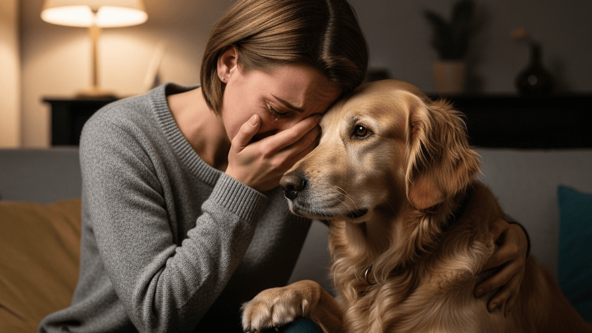 If your dog does these 7 things when you cry, the bond between you is ...