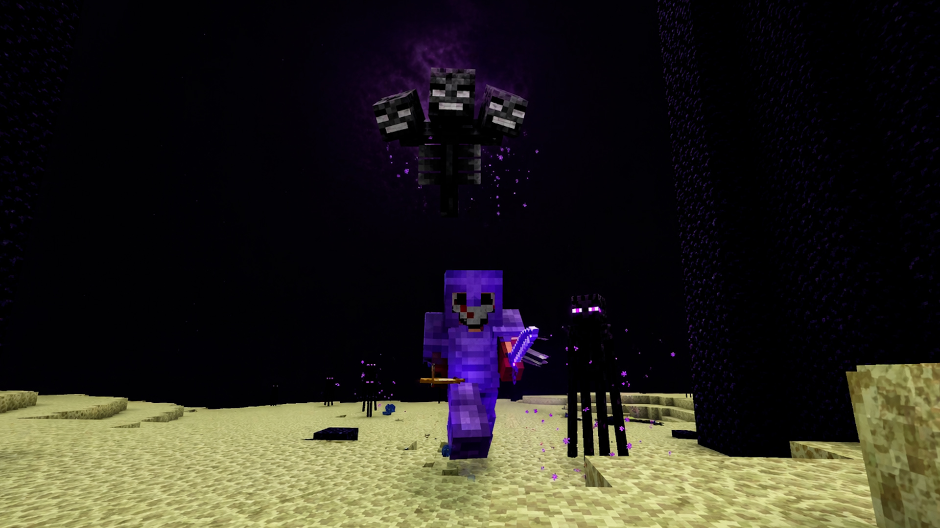 Defeating twenty five unique Minecraft bosses