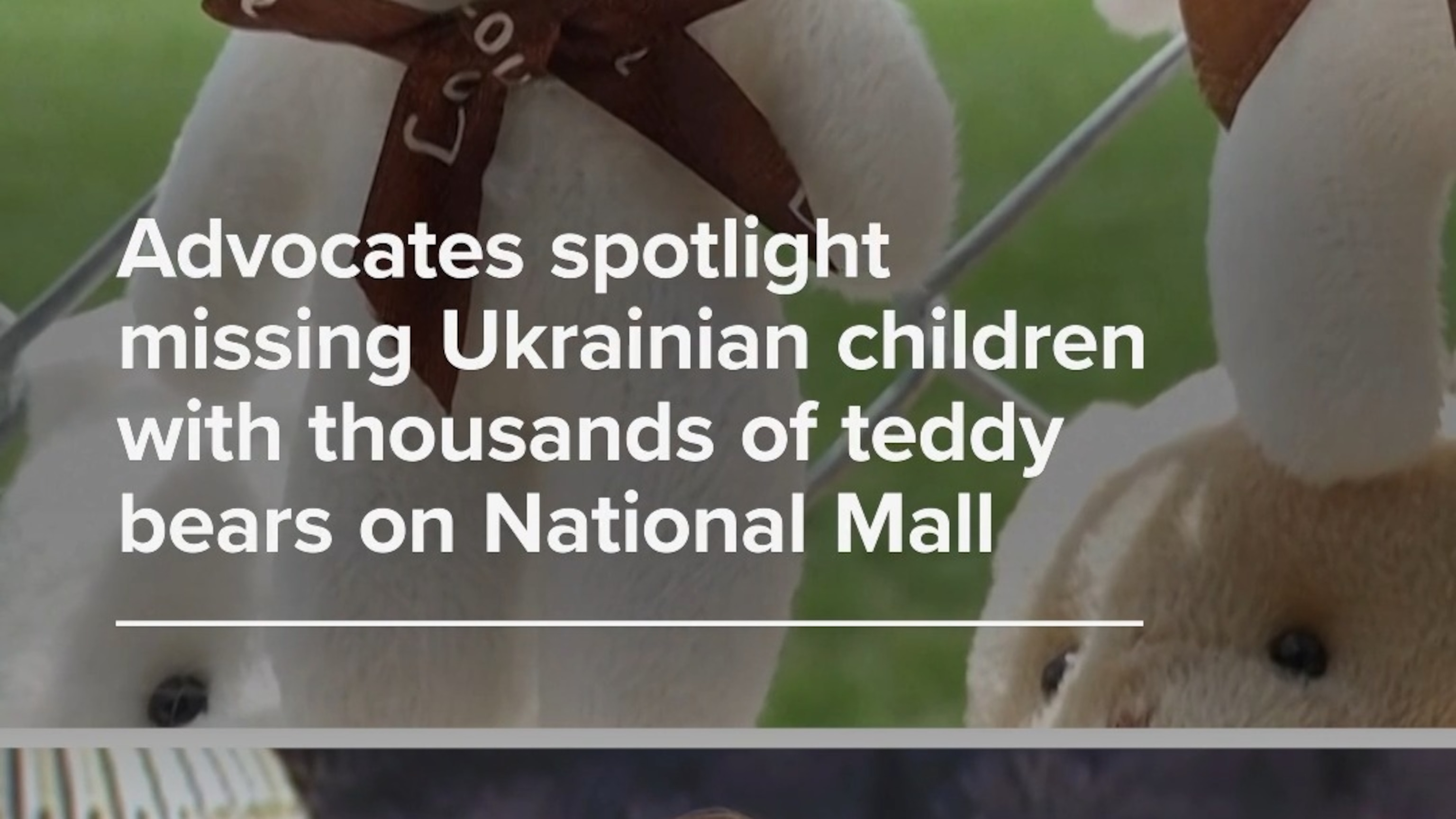 Teddy bears spotlight plight of Ukraine's kids