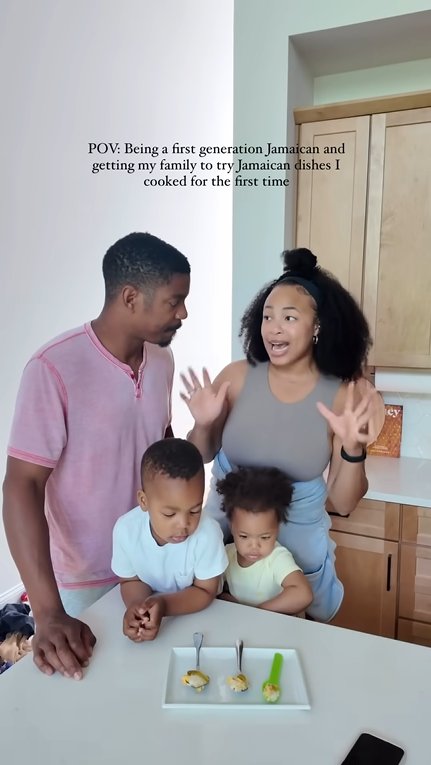 Family tries Jamaican ackee & saltfish for the first time 🇯🇲😋🔥
