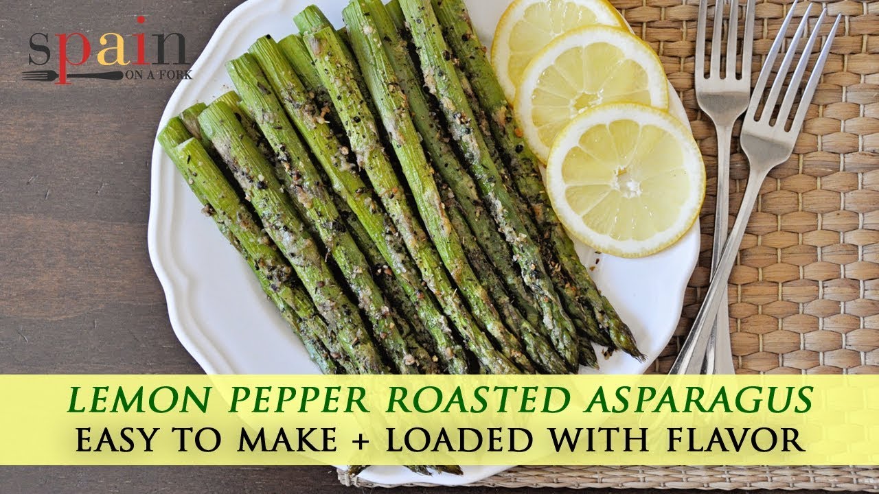 Easy lemon pepper roasted asparagus simple oven-roasted side dish recipe