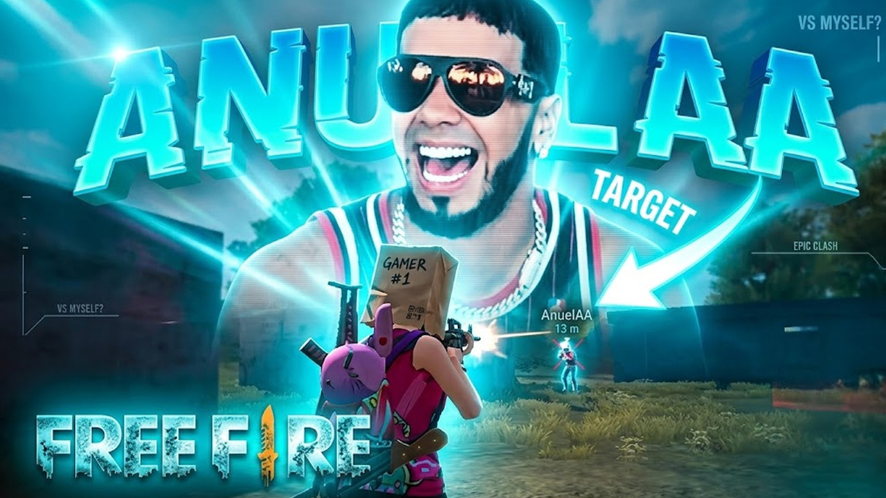 Una partida de Free Fire con Anuel AA se descontrola por completo