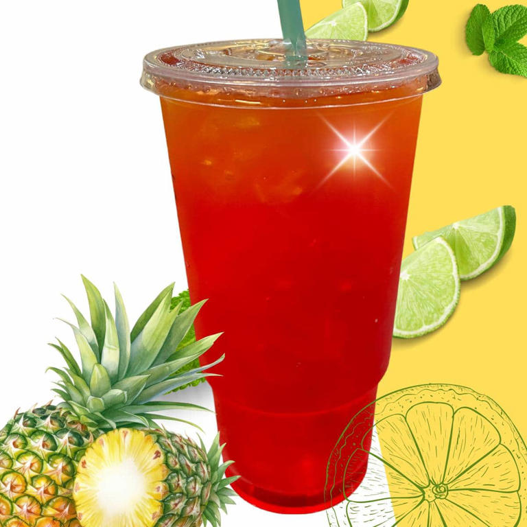 Sweet summer peach loaded tea