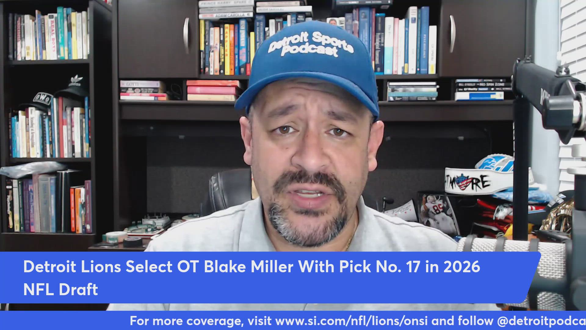 Detroit Lions select OT Blake Miller with pick No. 17 in 2026 NFL draft