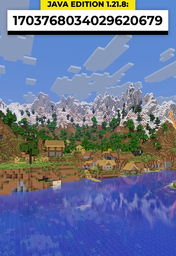 Picture perfect Minecraft village seed!