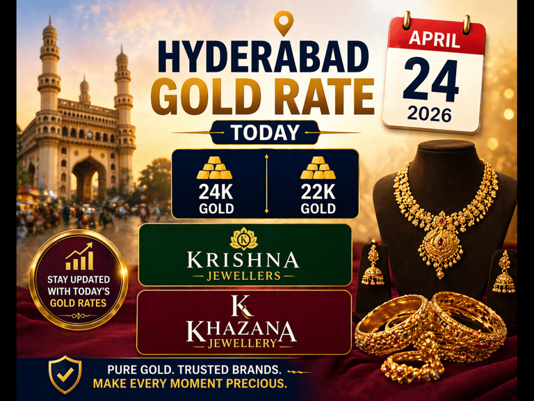 Hyderabad gold rate today 24k, 22k: Latest prices on Krishna Jewellers ...