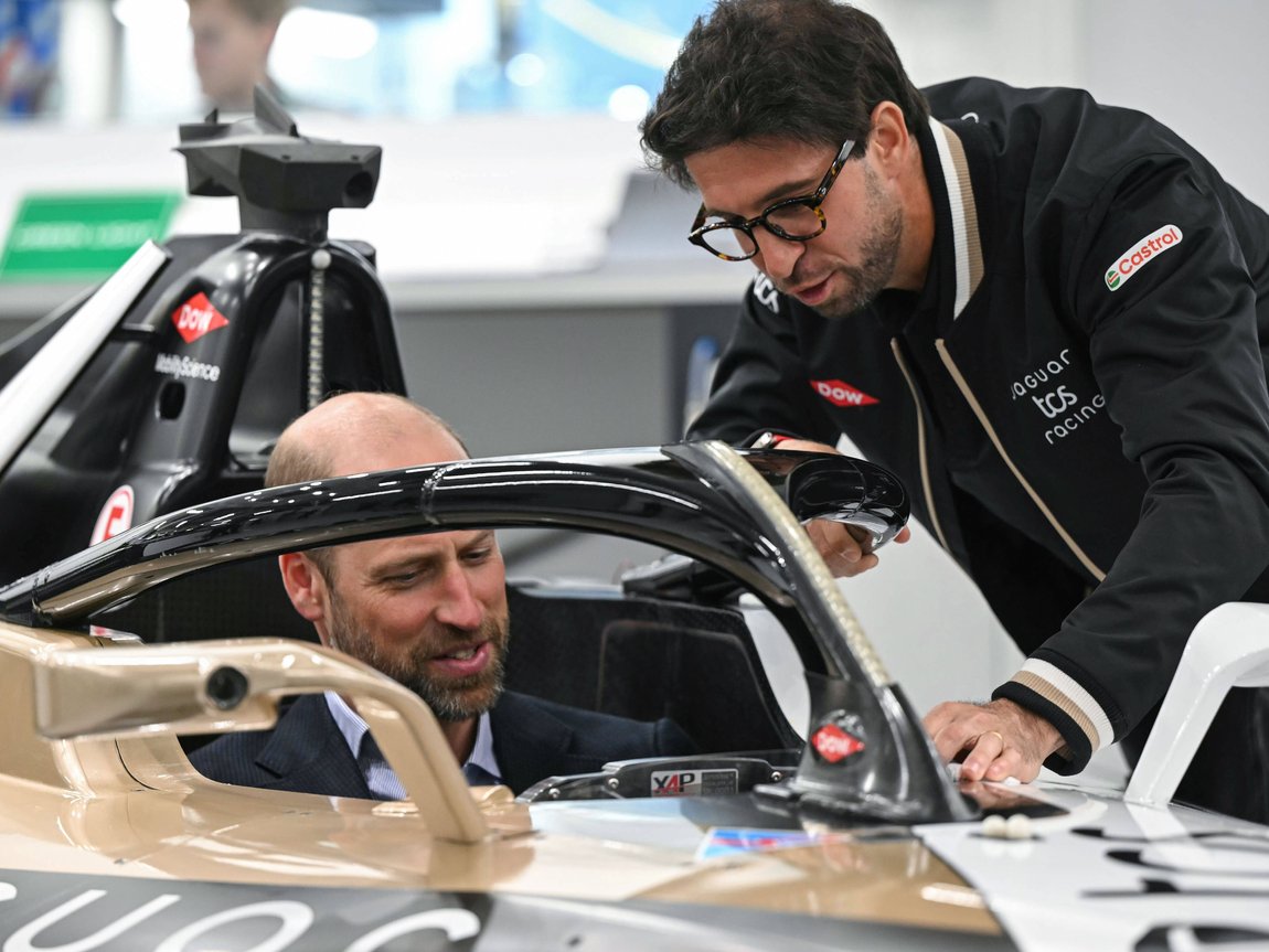 Royal in the cockpit: Prince William tests Formula E race car