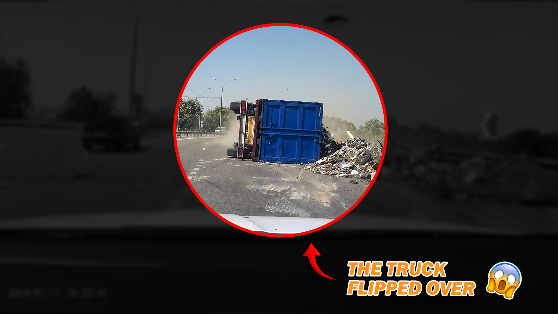 Truck accident caught on camera