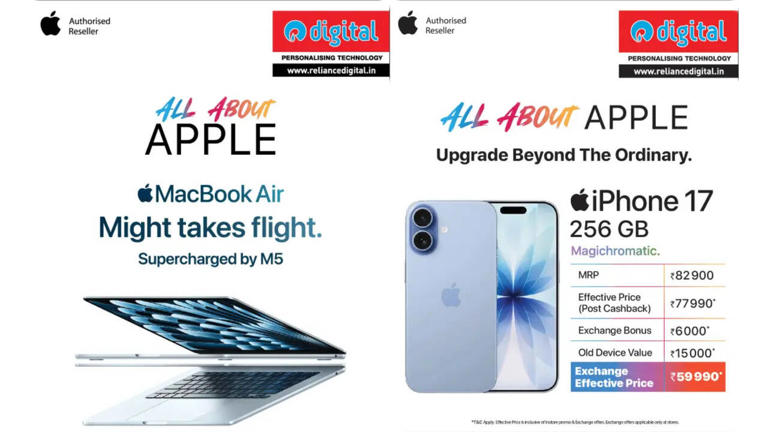 Reliance Digital’s 'All About Apple' campaign is live: Upgrade offers ...