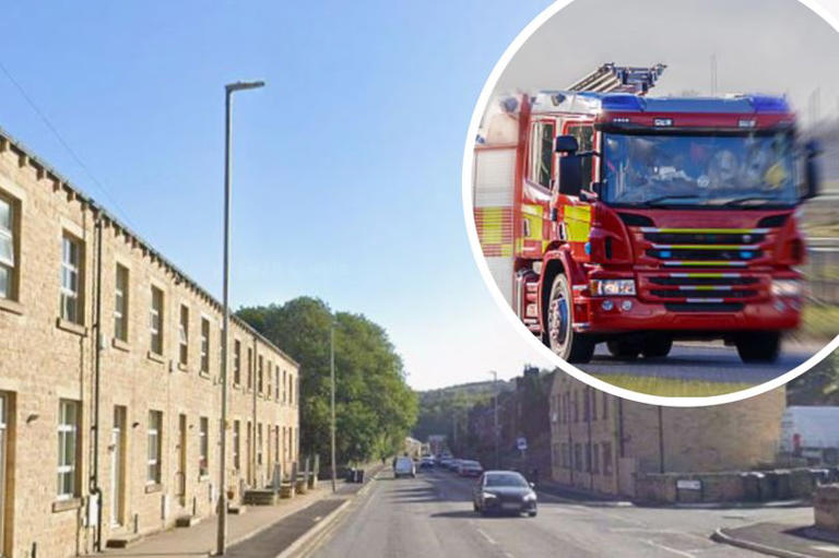 Huddersfield fire blocks major road as fire crews rush to the scene