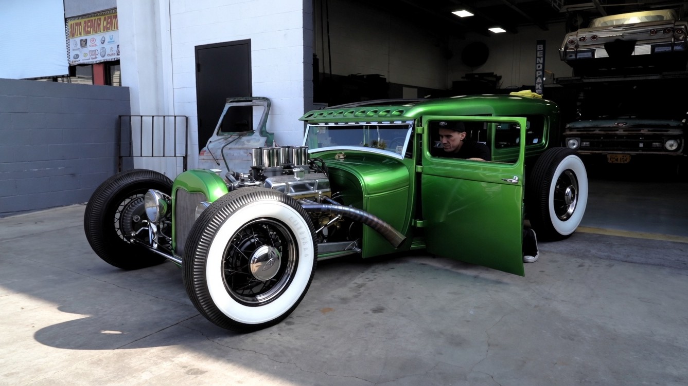 This classic Ford was turned into a hot rod