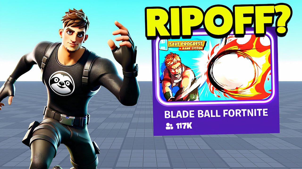 I tried playing Blade Ball inside Fortnite somehow