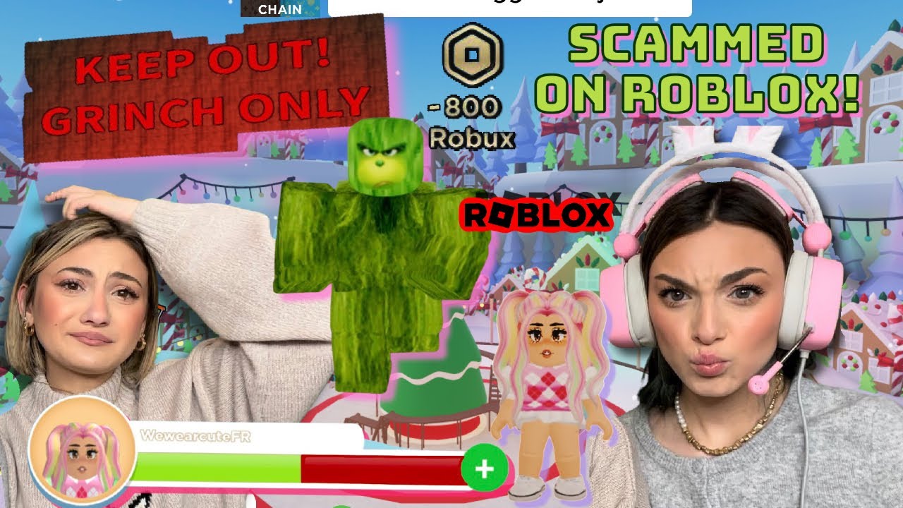 We got Roblox Grinch scammed! Playing 1 star game in Roblox