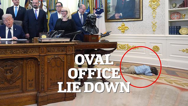 'Incredible' child has Oval Office lie down at drug price event