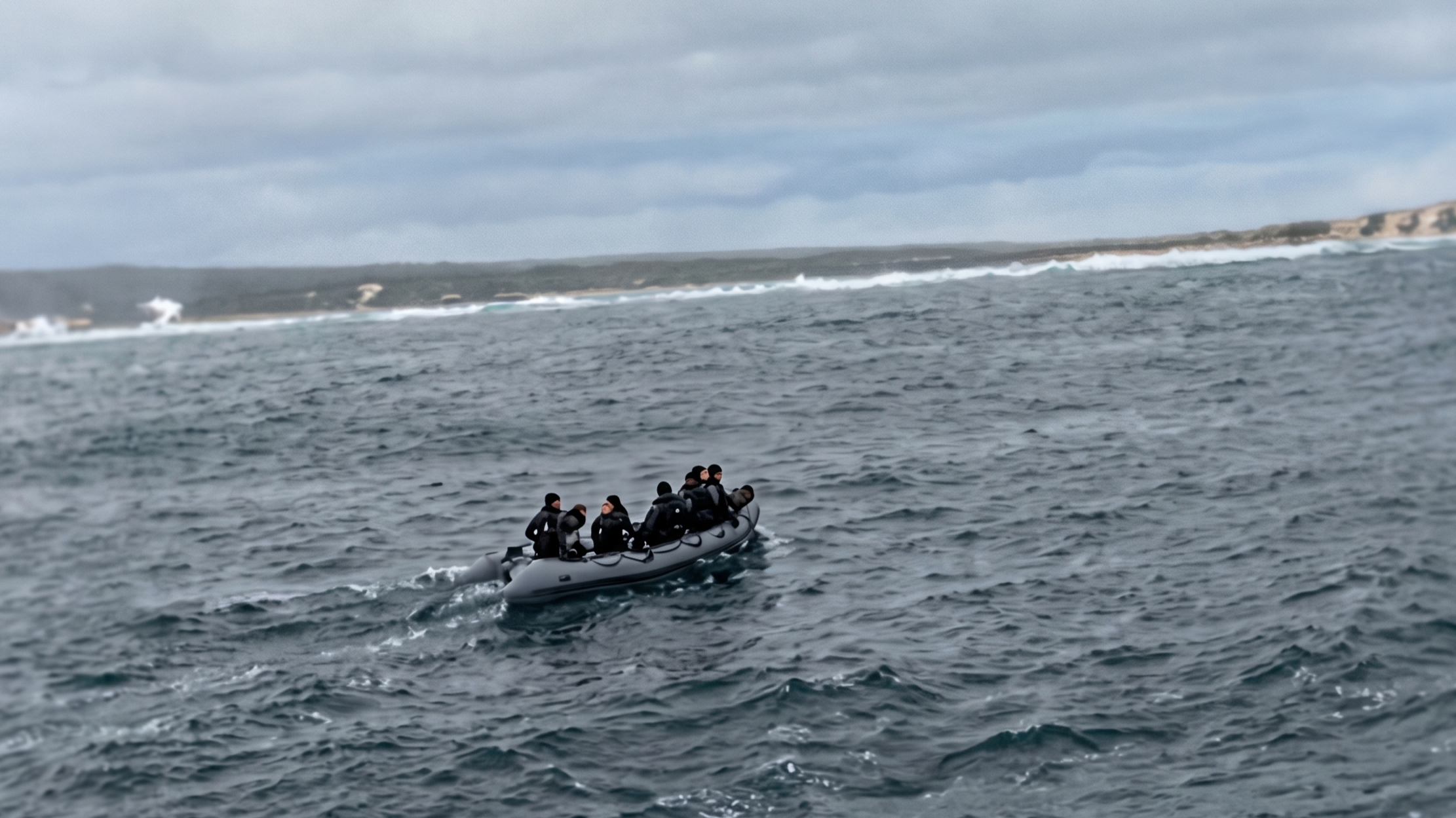 Watch the ship hit hidden rocks - then the storm erases everyone