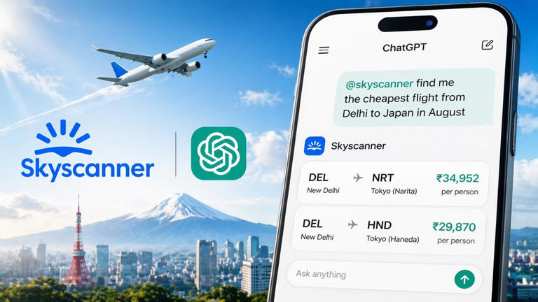 You can now ask ChatGPT to find cheap flights using the new Skyscanner ...