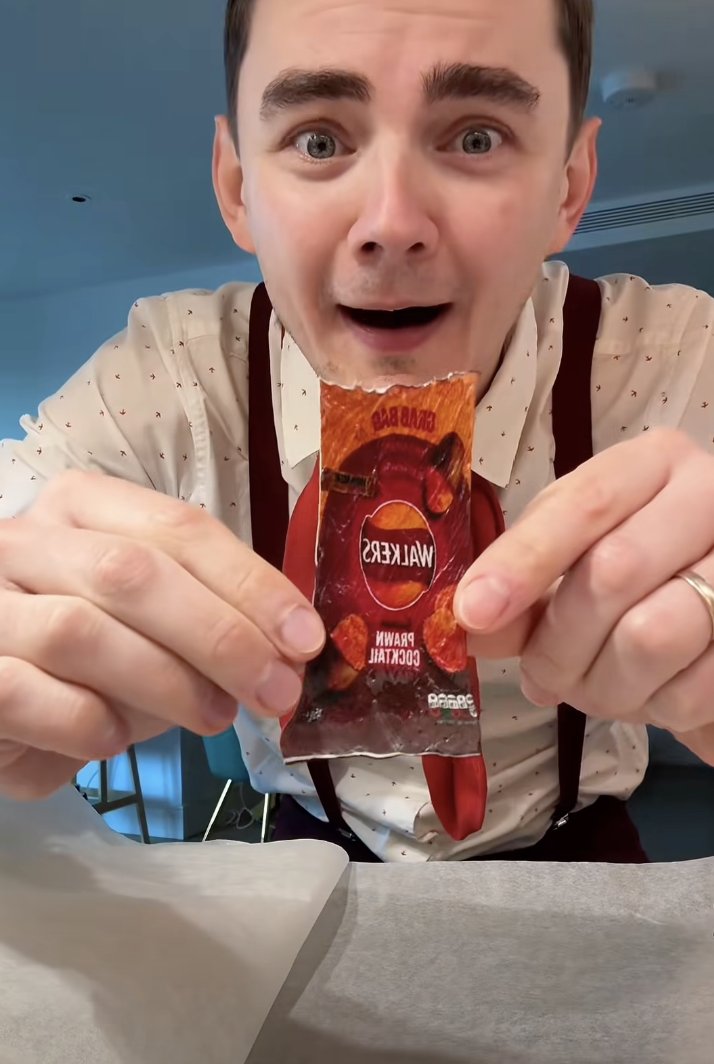 Chip bag turned into a keychain