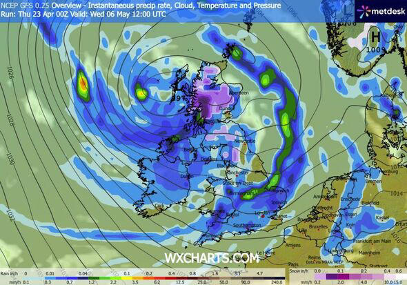 UK weather maps show May snow blizzard as 29 counties buried - full list