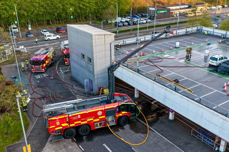 'Controlled incident' at Glasgow Airport as emergency services complete ...