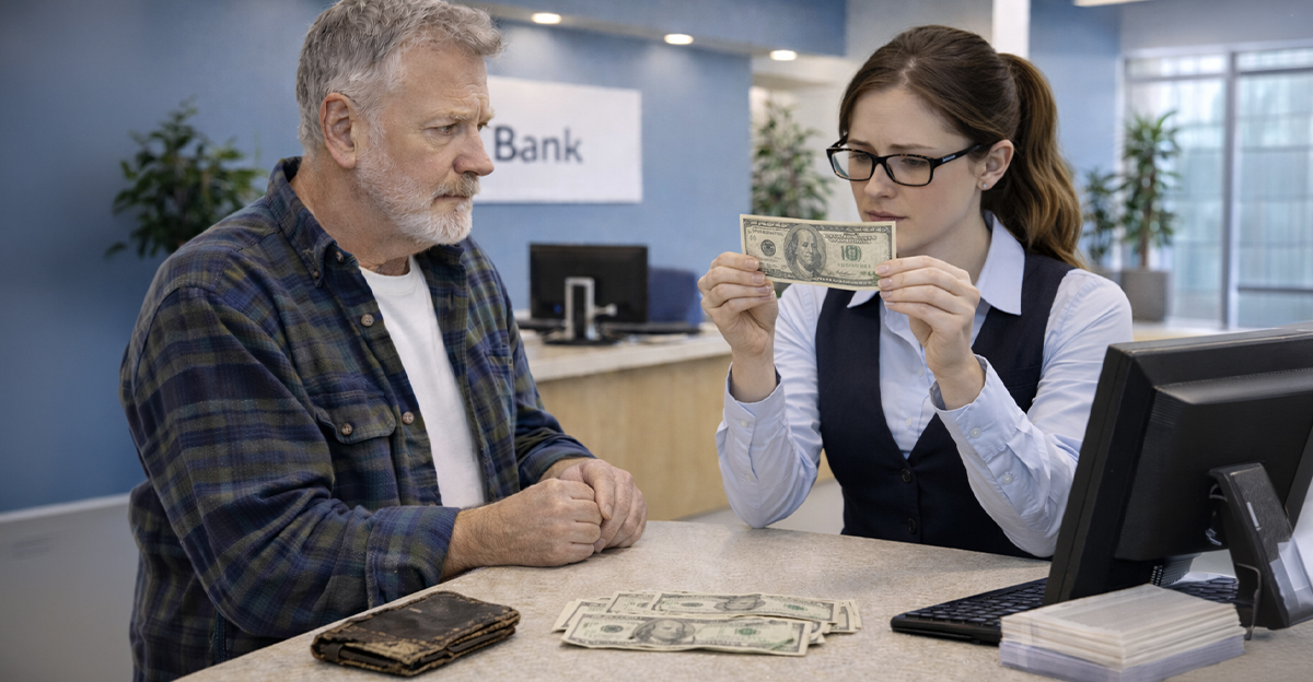 I brought in old bills from the 1980s to the bank, and the teller ...