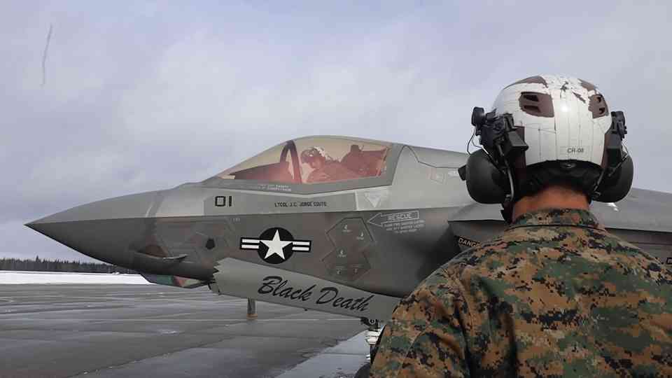 US Marines of Marine Fighter Attack Squadron (VMFA) 542 in Alaska