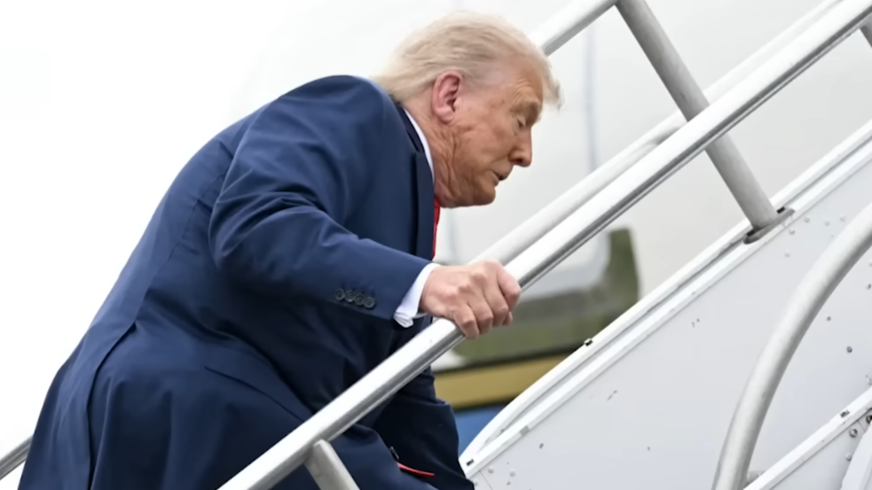 Trump caught in strange moment then his post raises questions