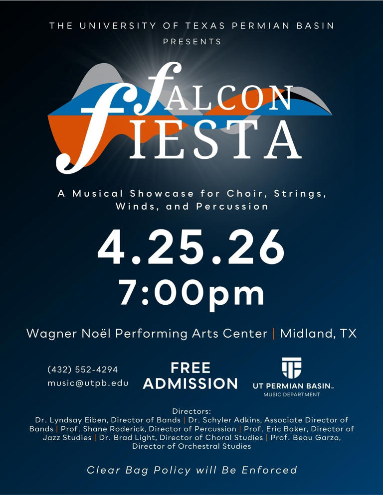 UTPB Falcon Fiesta concert this weekend