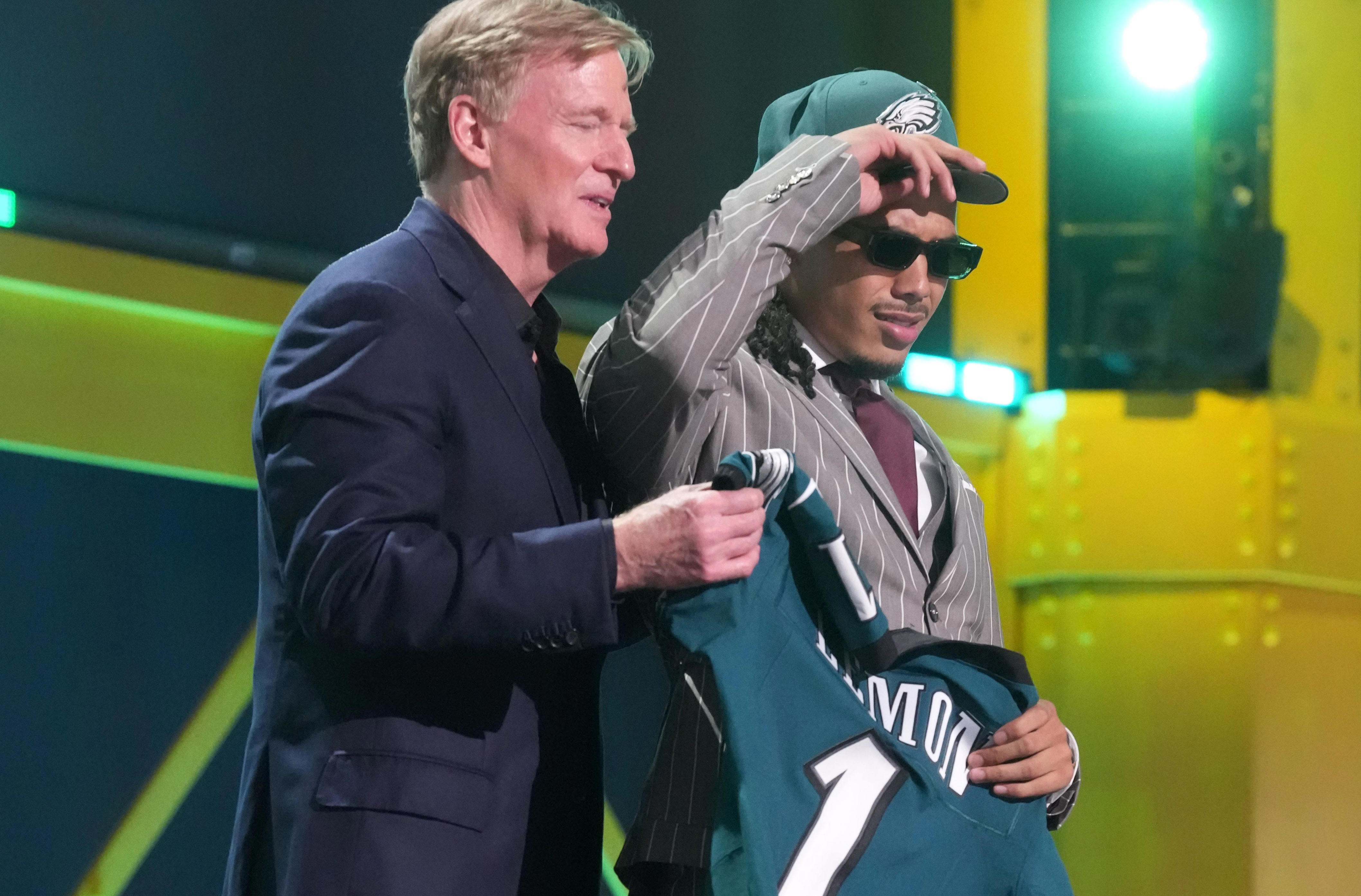 NFL draft: Eagles troll Steelers after stealing Makai Lemon