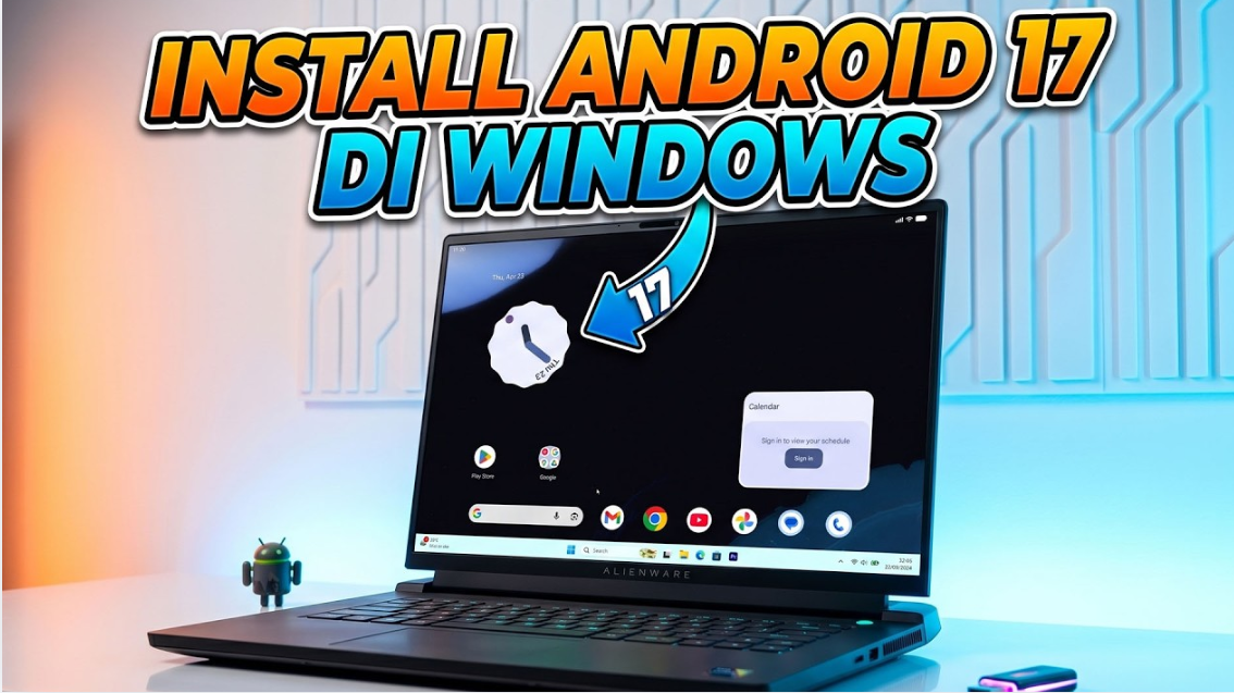 Install Android 17 di Windows 11 tutorial lengkap
