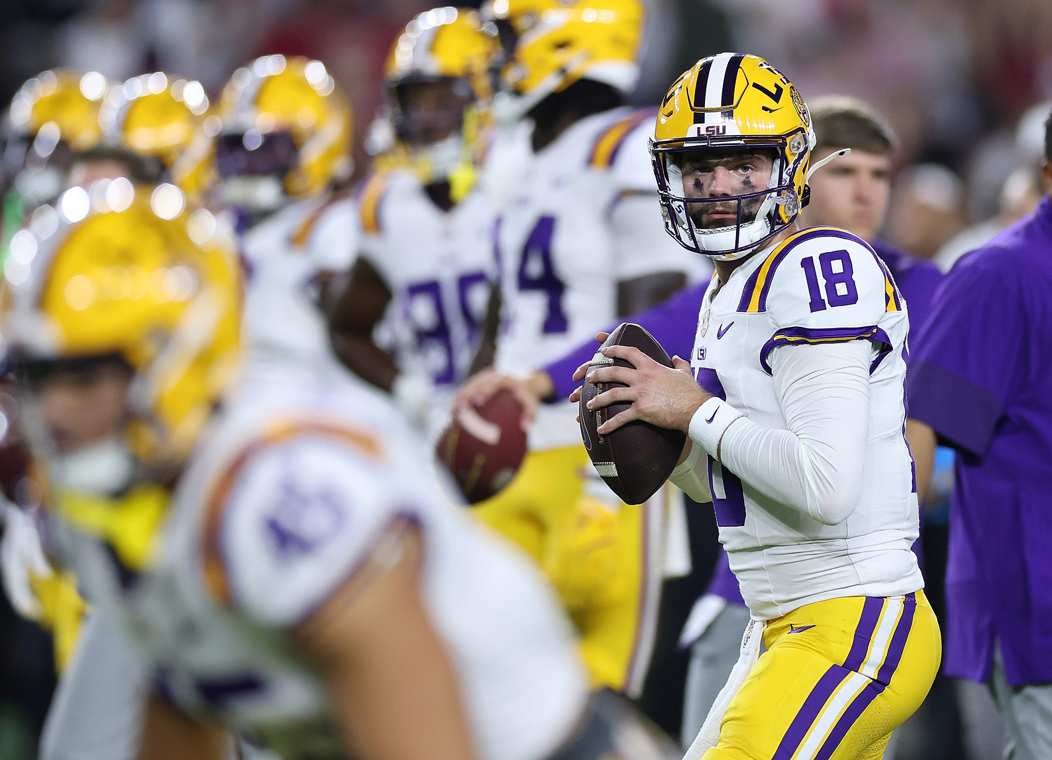 Why did Garrett Nussmeier drop in the 2026 NFL Draft?