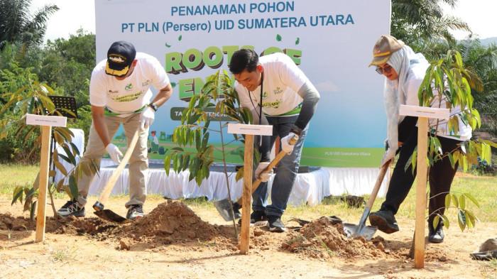 Peringati Hari Bumi Sedunia, PLN UID Sumut tanam pohon di Tapteng ...