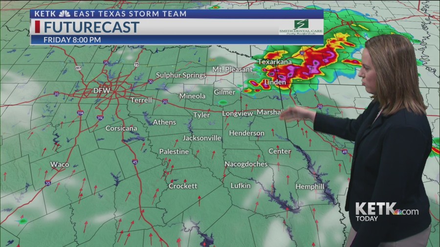 Friday morning forecast: Severe storms possible tonight
