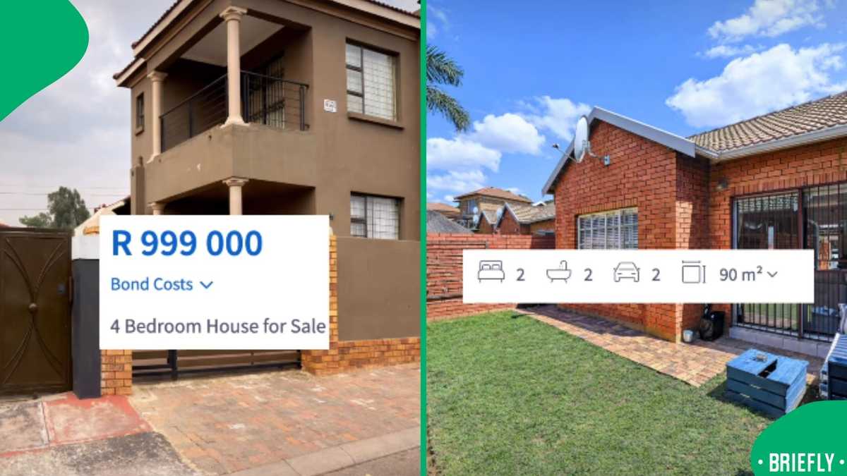 R1 million property comparison in South Africa showed township space vs ...
