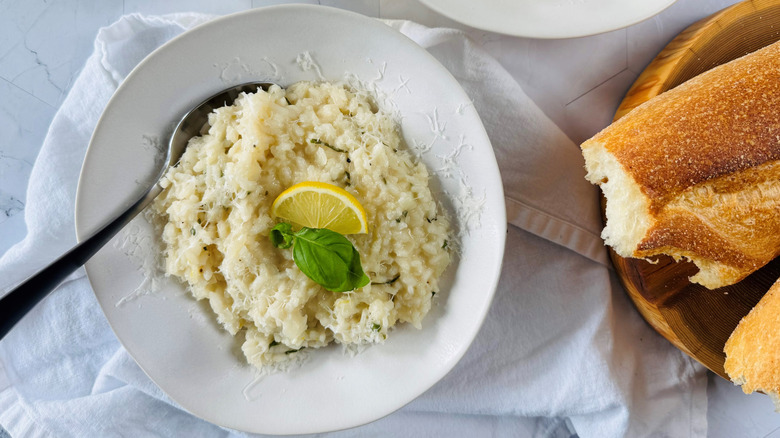 Lemon basil risotto recipe