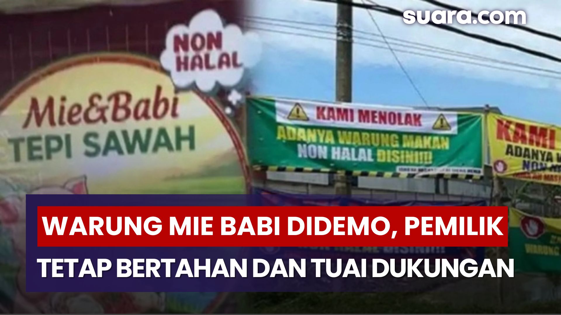 Viral warung mie babi didemo, pemilik tetap bertahan dan tuai dukungan