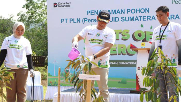 Peringati Hari Bumi Sedunia, PLN UID Sumut tanam pohon di Tapteng ...