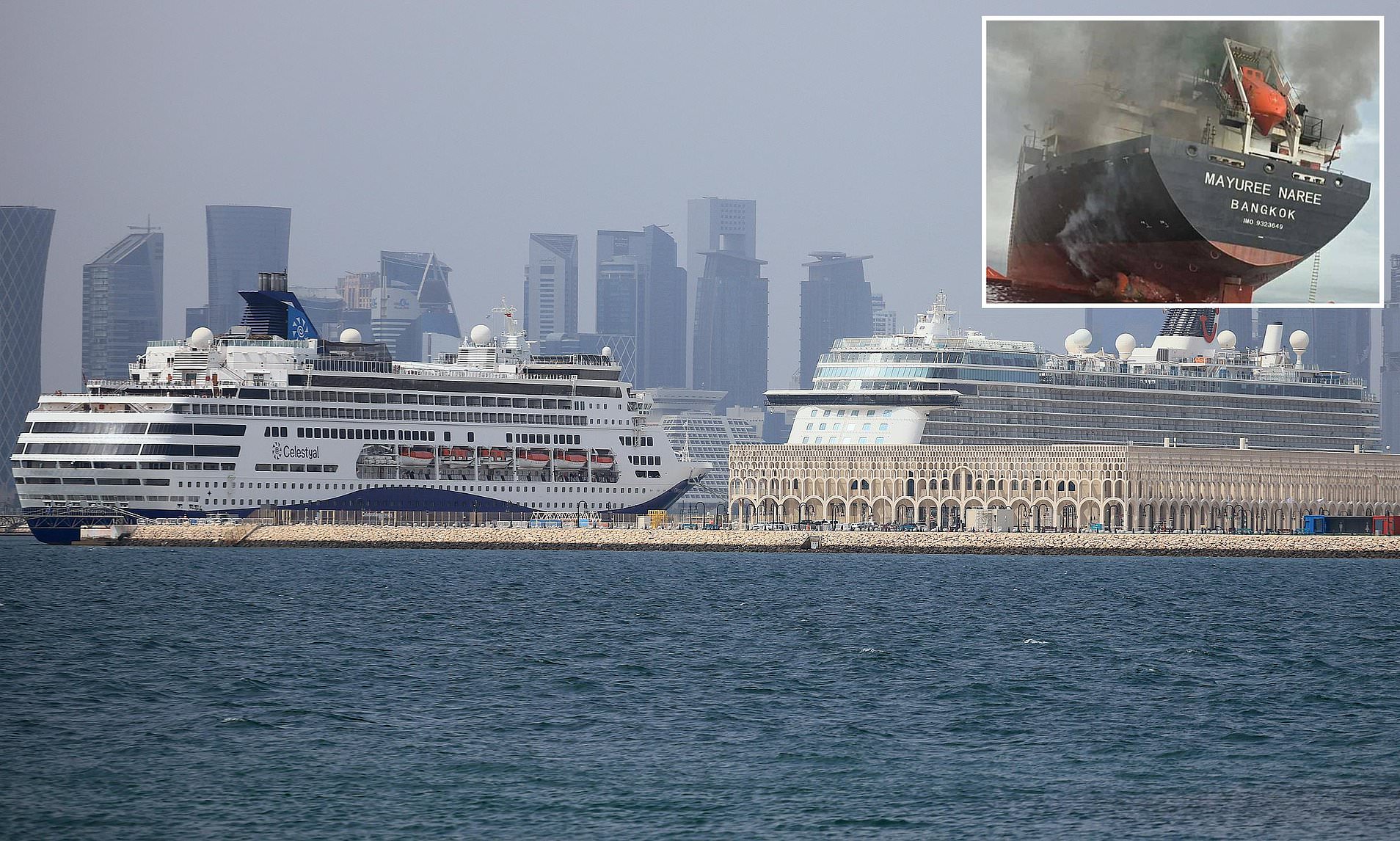 How six cruise ships made escape through Strait of Hormuz