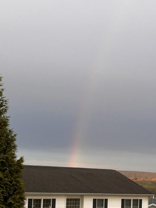 Rainbow visible in Waterbury after Friday morning rain: Photos