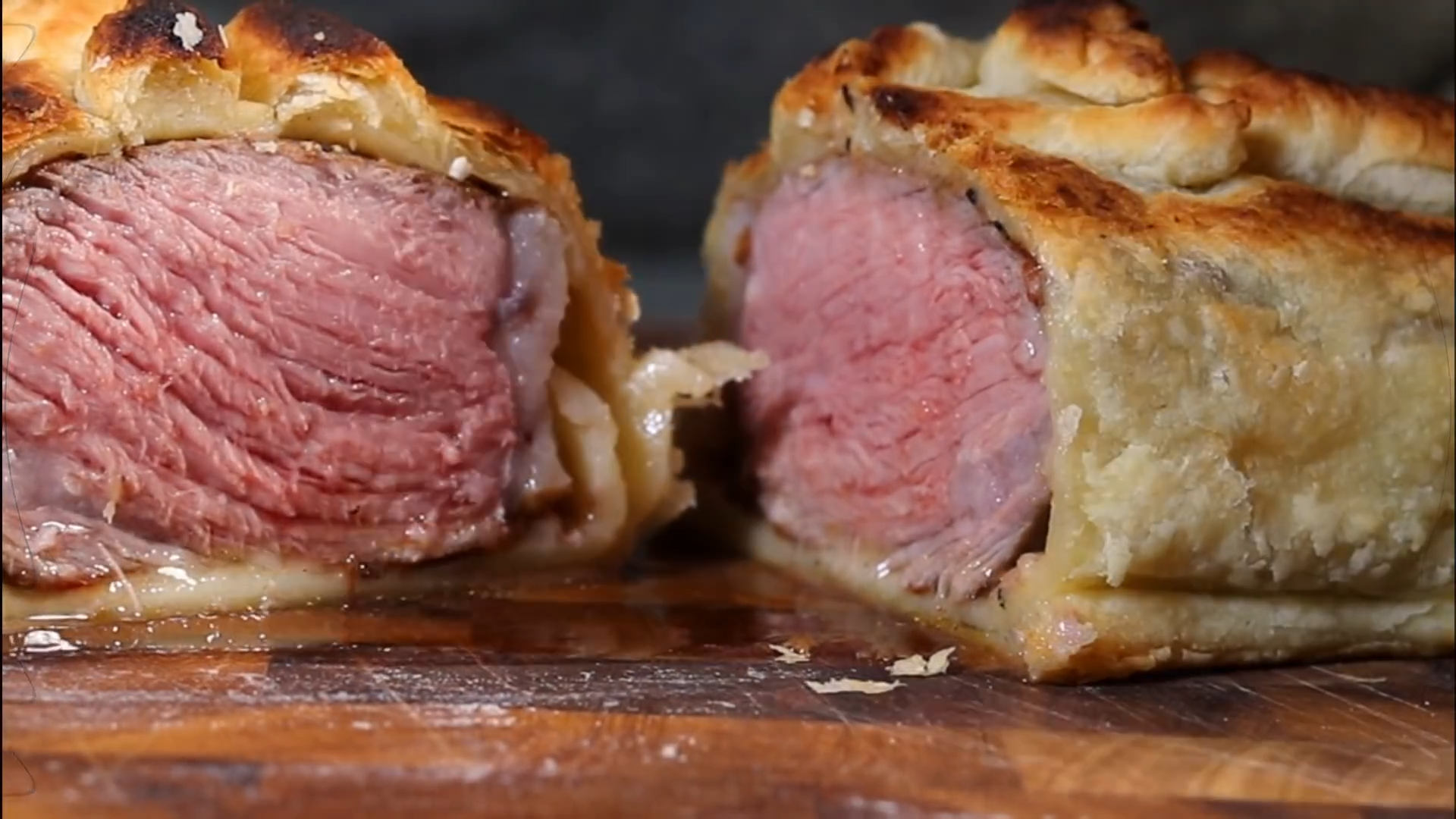 I tried making beef Wellington on a pellet grill... wow