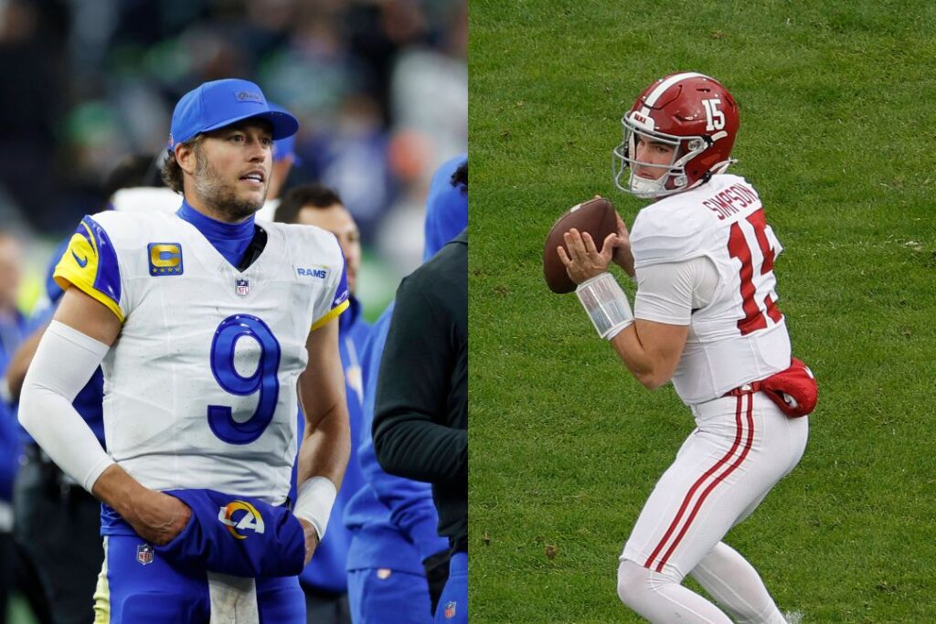 Ty Simpson receives surprising message from Matthew Stafford’s wife ...