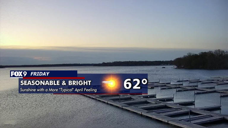 Minnesota weather: Bright and seasonable Friday with highs in the 60s