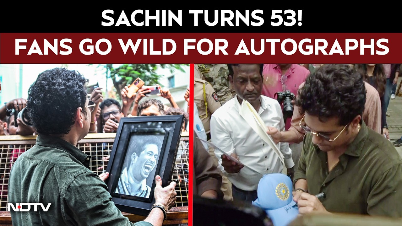 Sachin Tendulkar Birthday: 'God of cricket' Celebrate With Fans, Signs ...
