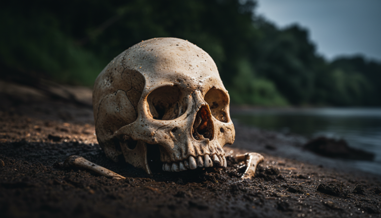 In 1996, two students cooling off in a river found an ancient skull and ...