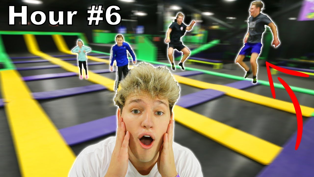 Contestants test their physical limits in a competitive jumping ...