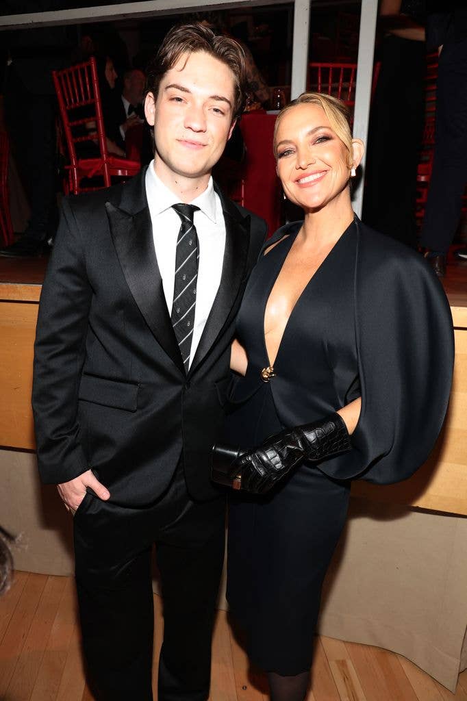 Kate Hudson's handsome son Ryder towers over her in rare red carpet ...