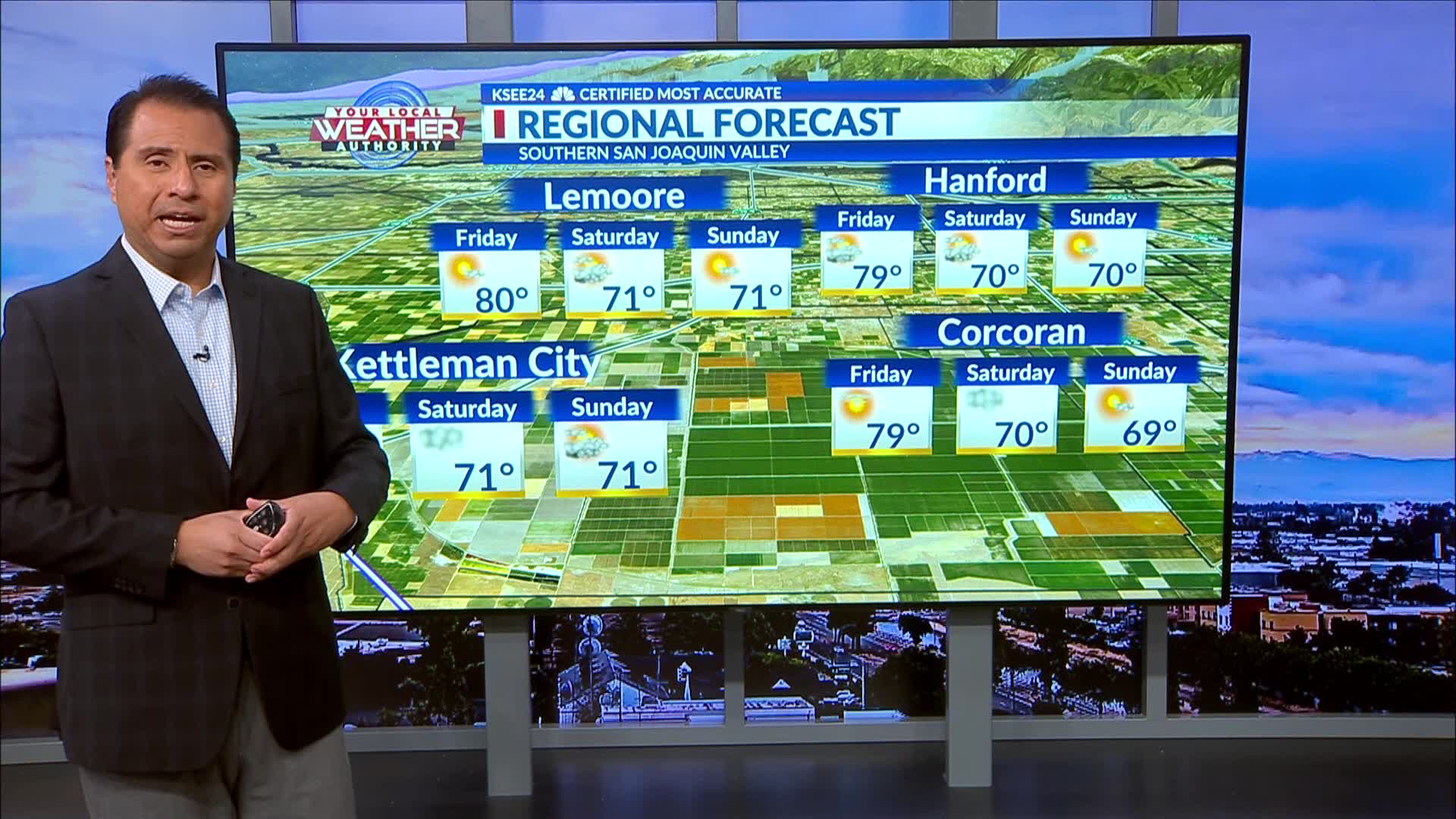 Friday South Valley forecast