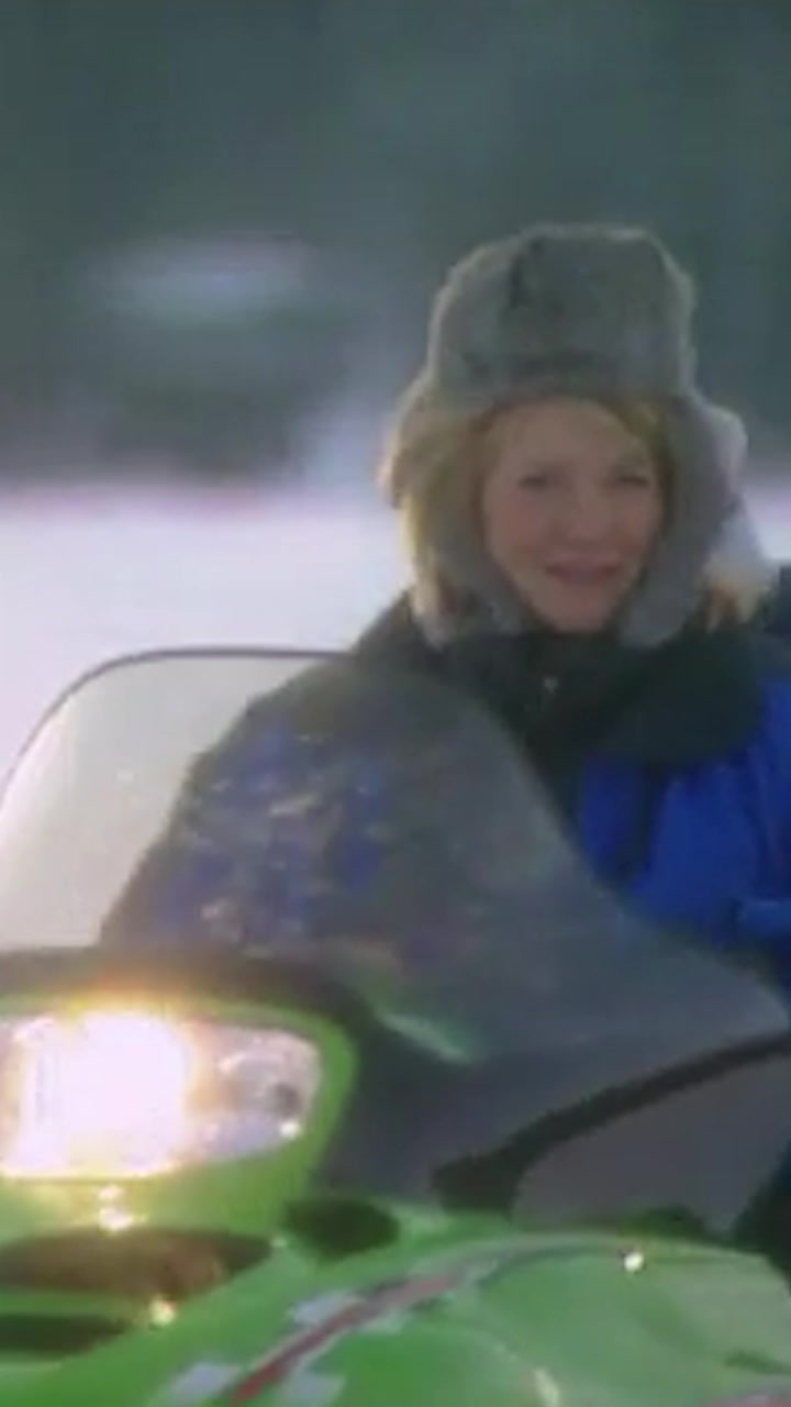 Martha Stewart goes ice fishing