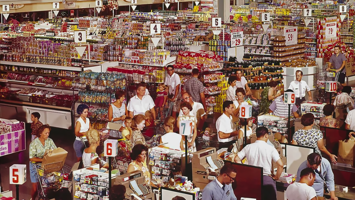 30 photos of what supermarkets looked like in the 1950s and 60s