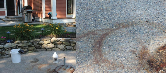 How to clean rust off concrete